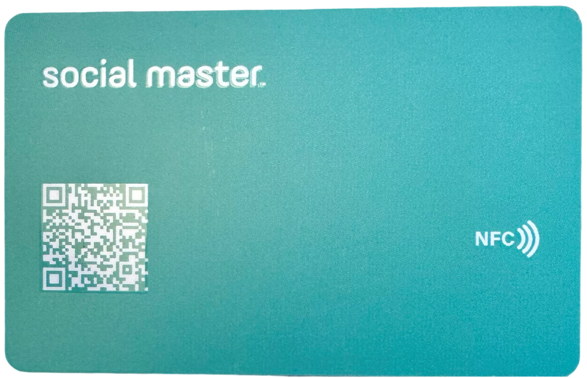 Plastic Digital Business Cards | Social Master | Plastic NFC Cards – Social Master Canada 🍁